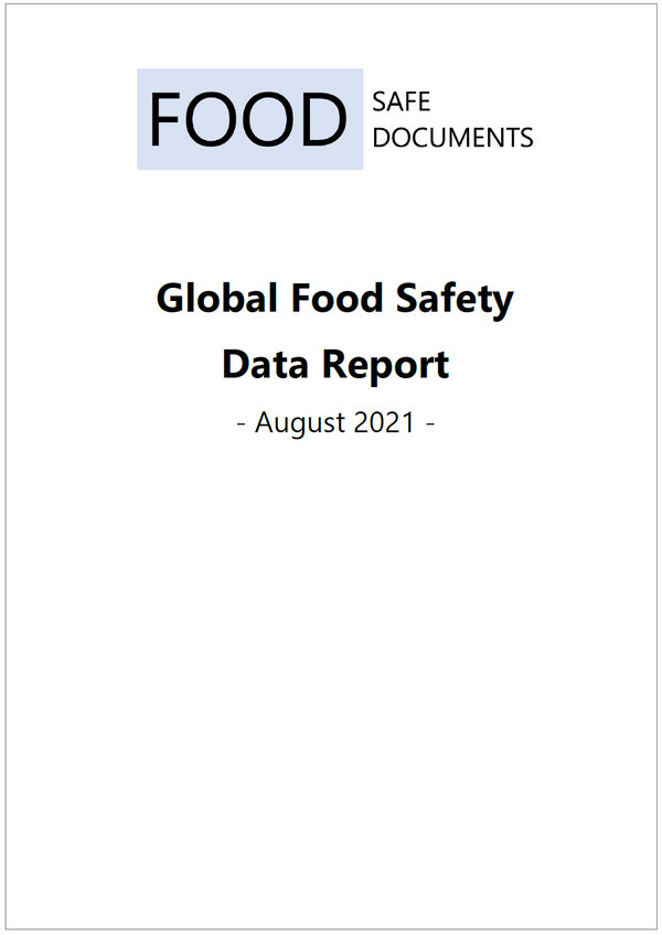 Global Food Safety Data Report - August 2021 - Food Safe Documents