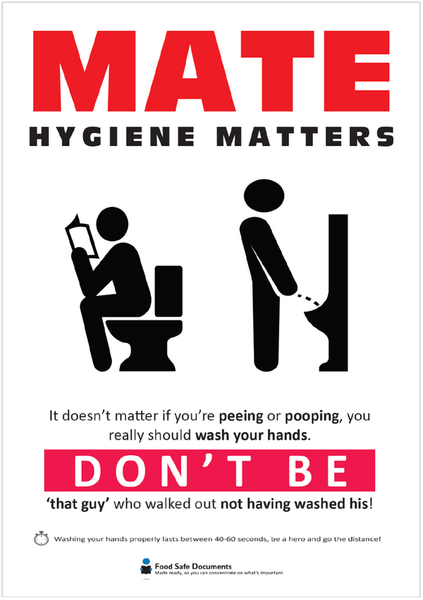 Bathroom - Wash your hands [Male] - Food Safe Documents